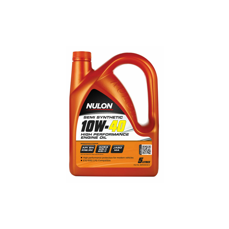 Nulon Semi Synthetic High Performance Engine Oil 10W40 5L SEM10W40-5 ...
