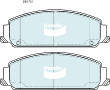 Bendix General CT DB1765 GCT-Disc Brake Pads Set - Premium Car Care